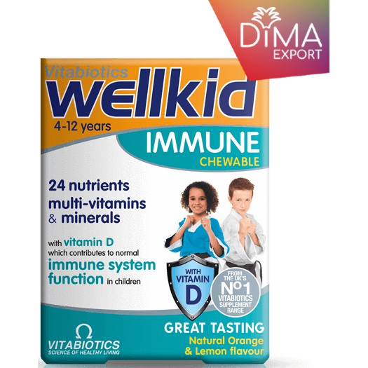 Wellkid Immune Chewable - Help the immune system function of your kids ...