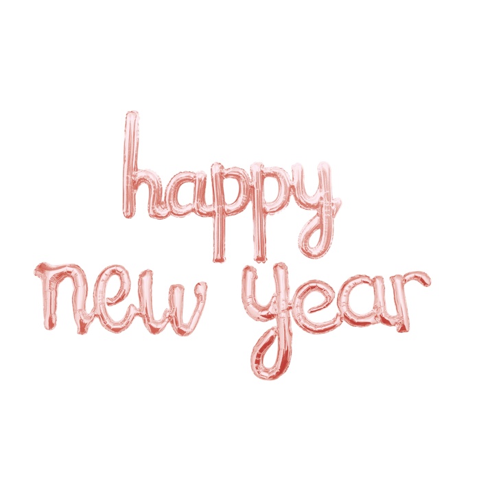 Happy New Year Cursive Foil Letter Balloon Set | Shopee Philippines