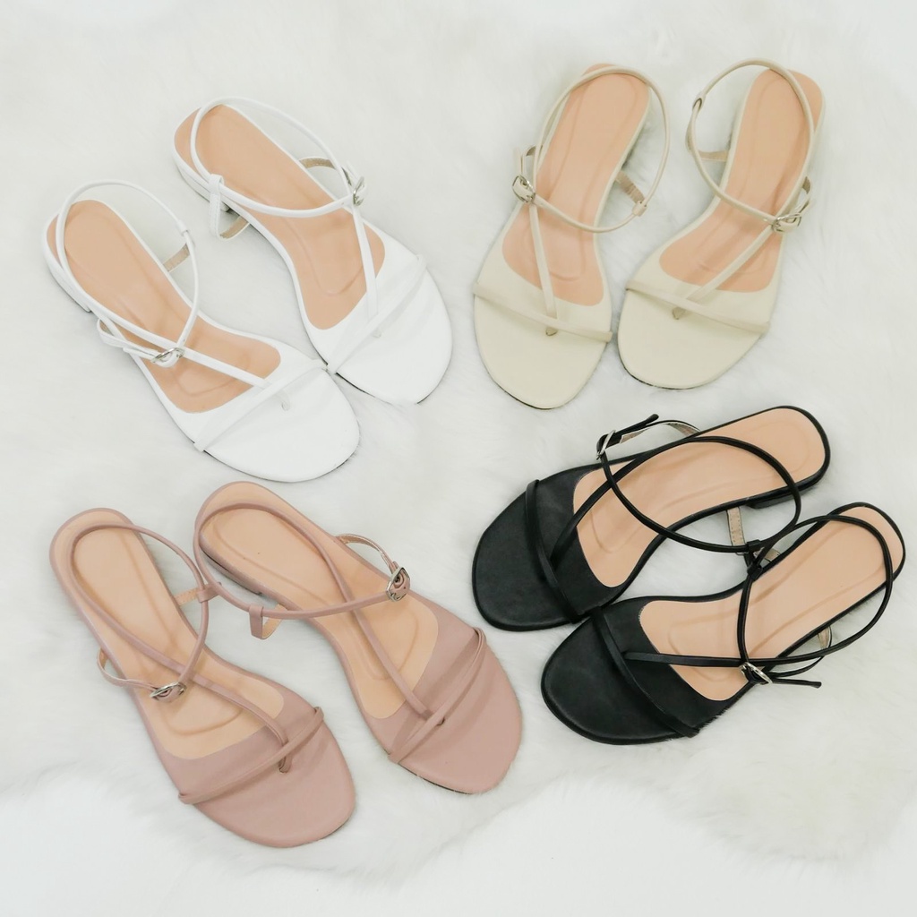 Barefoot.MNL Alona 1 inch Strappy Heel Sandals | Shopee Philippines