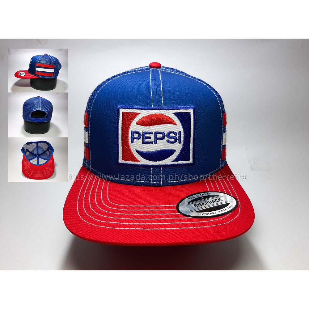 Pepsi Cola Fashion Trucker Cap Vintage Cap Snapback Sports Cap | Shopee ...