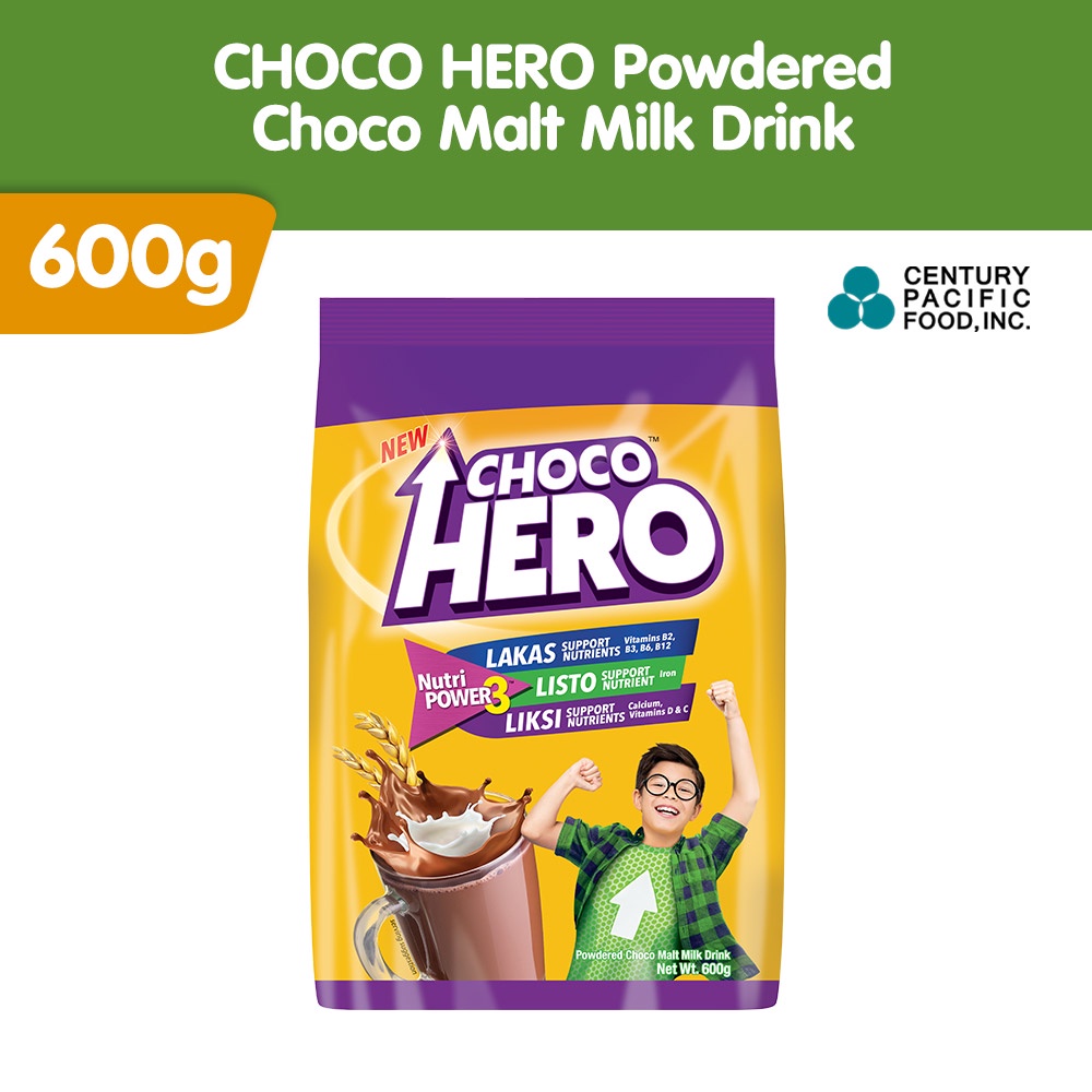 CHOCO HERO Powdered Choco Malt Milk Drink 600g | Shopee Philippines