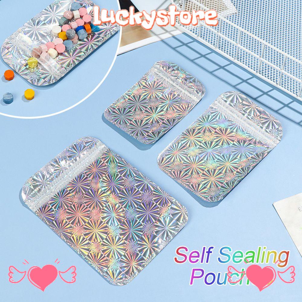 LUCK STORE 50pcs/bag Self Sealing Pouches With Hang Hole Jewelry ...