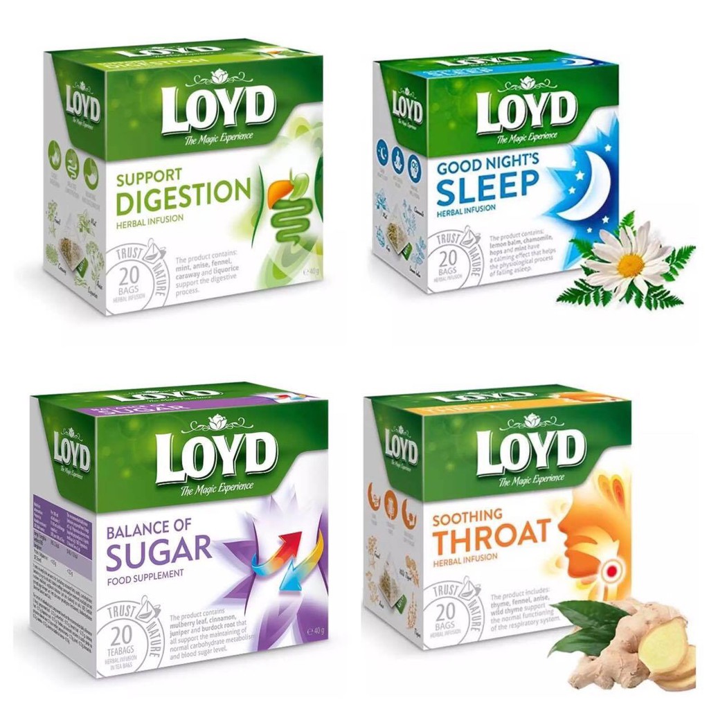 [The Wise Grocer] Loyd Herbal Infusion Teas 20 bags- Soothing Throat ...