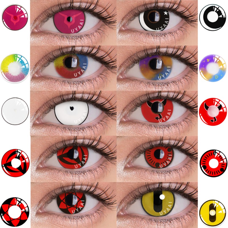 UYAAI Multi-Colored Anime Sharingan For Color 2 Pcs. | Shopee Philippines