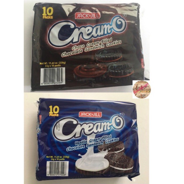 Cream-o cream-filled chocolate sandwich cookies 1packx10s | Shopee ...