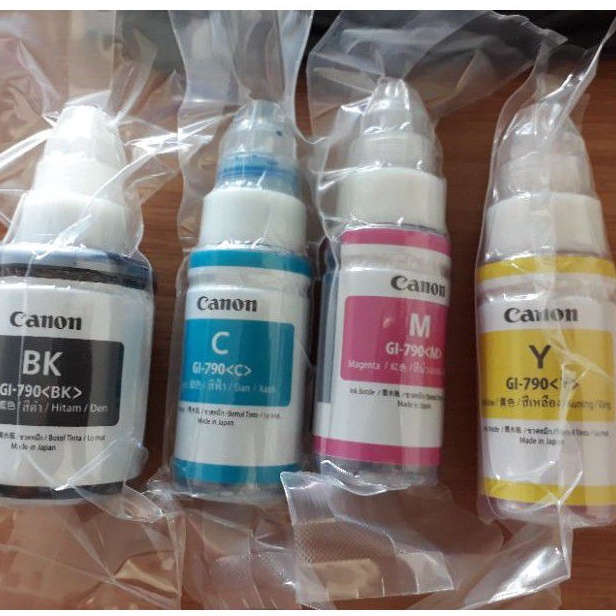 Canon Pixma 790 Genuine Ink set of 4 colors (Black, Yellow, Magenta ...
