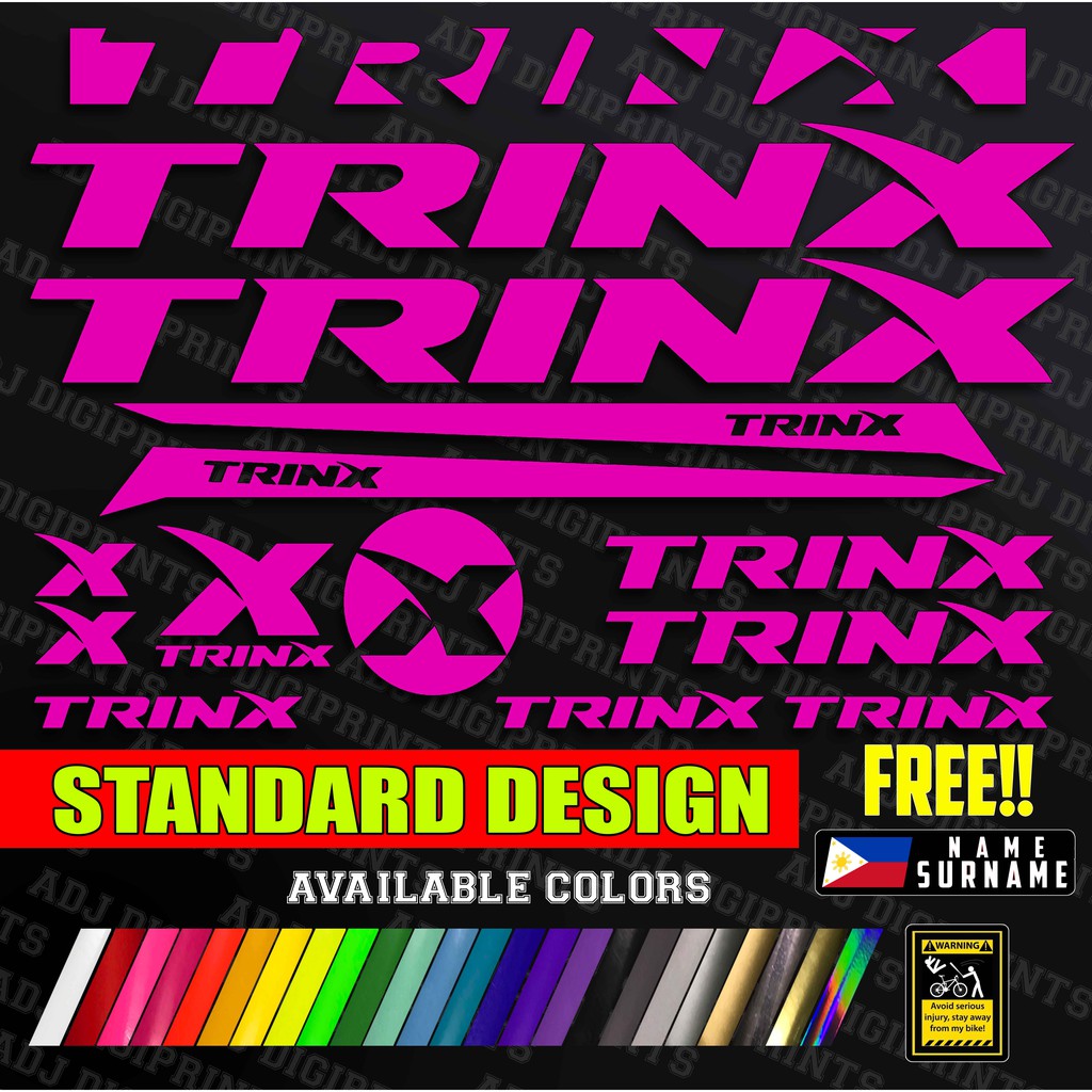 TRINX Frame Set Decals Stickers MTB MORE COLORS | Shopee Philippines