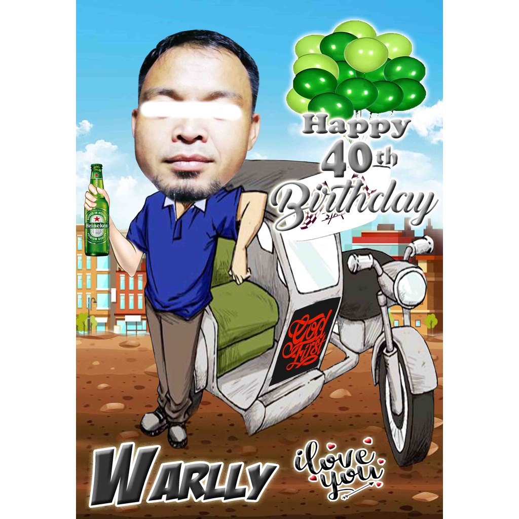 CAKE TOPPER-Tricycle driver/Pasada | Shopee Philippines