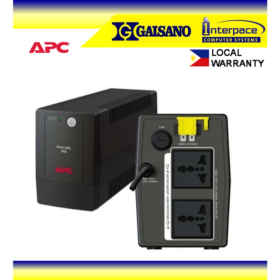 APC BX650LI-MS 650VA 230V, AVR, Universal Sockets UPS | Shopee Philippines