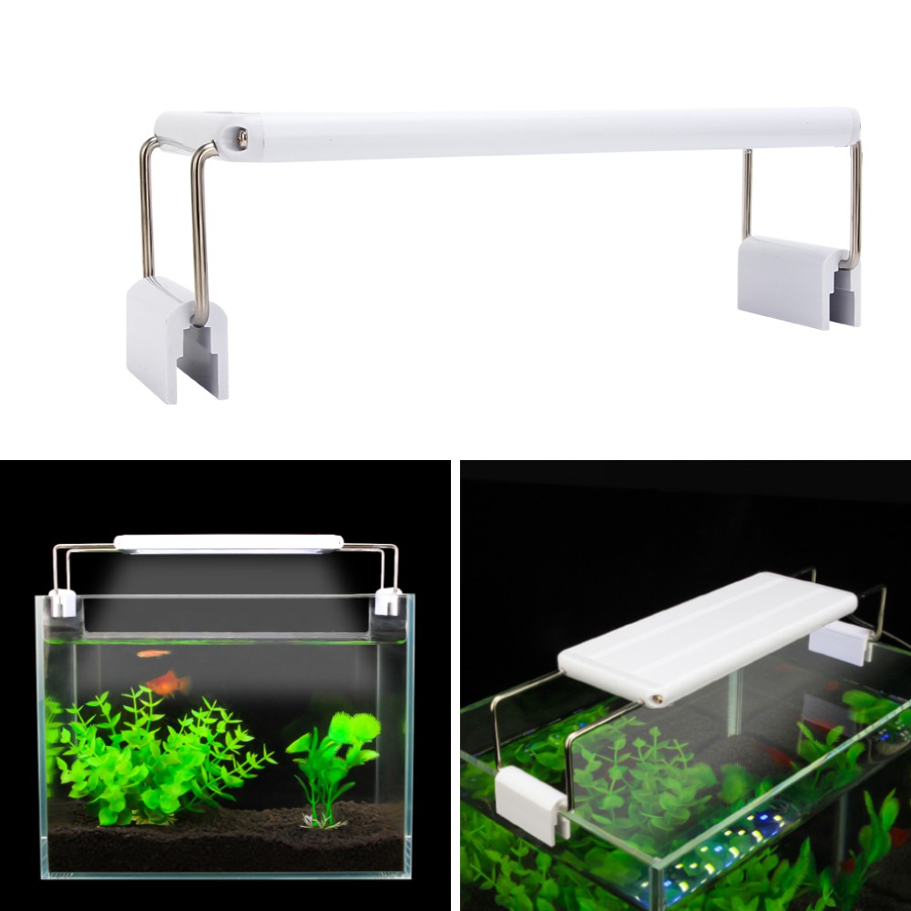 NEW! Senzeal Extendable Super Slim Aquarium Light Clip-on Lamp Water ...