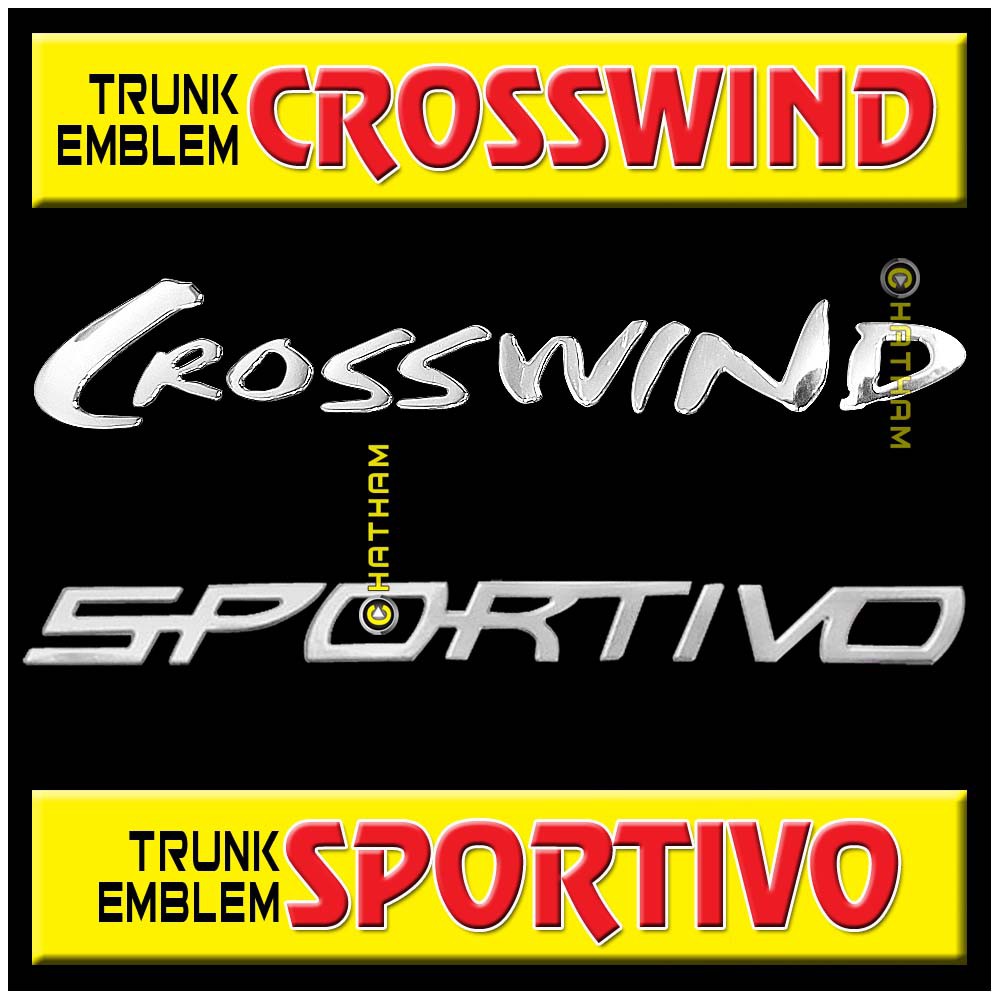 CROSSWIND and SPORTIVO Trunk Emblem ( Stick On ) | Shopee Philippines