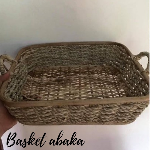 abaka basket / rattan and abaka basket | Shopee Philippines