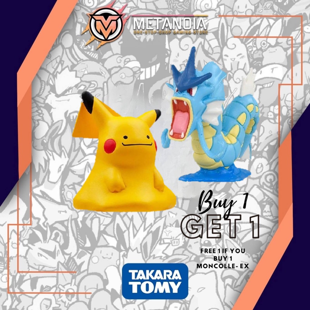 MetanoiaDeals - Pokemon Moncolle-EX No. 52 Ditto as Pikachu +1 Gyarados | Shopee Philippines
