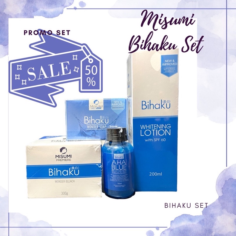 BIHAKU SET LOTION AHA SOAP AND BLEACH COD AVAILABLE FREE SF CASHBACK ...