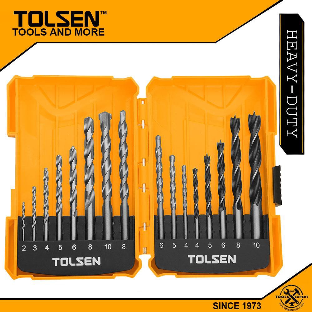 Tolsen 16pcs Drill Bit Set (2mm - 10mm) 75628 | Shopee Philippines