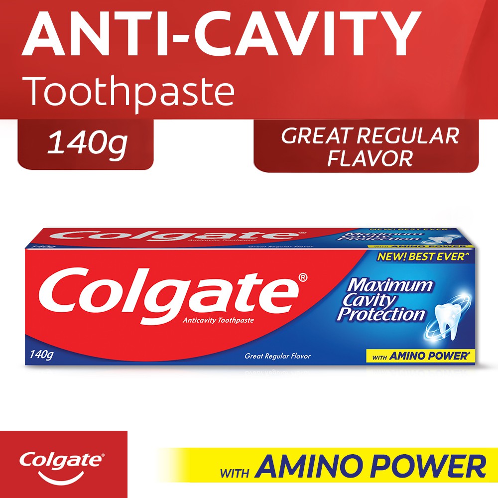 Colgate Maximum Cavity Protection Great Regular Flavor Anti Cavity ...