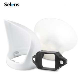 Selens 4in1 Magnetic Speedlight Diffuser Kit Flash Modifier Sphere ...