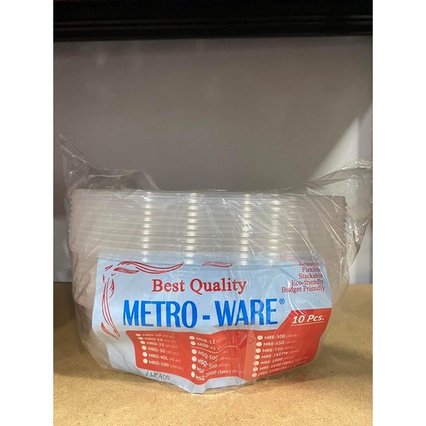 Faspack L400 Microwavable Leche Flan Container 10pcs/pack | Shopee ...