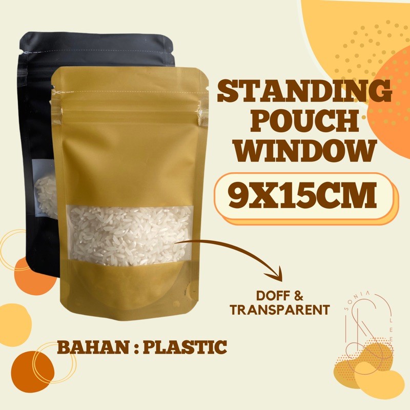 Ziplock Standing Pouch Window Japan Plastic | BeeCost