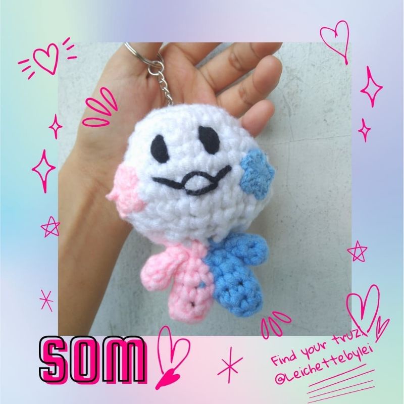TRUZ CROCHET INSPIRED KEYCHAIN SOM | Shopee Philippines