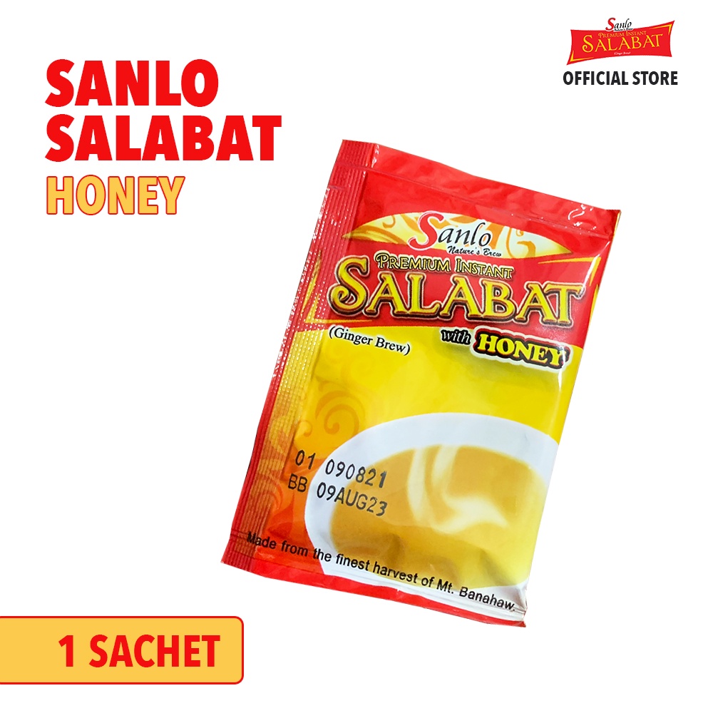 Sanlo Salabat Premium Instant Ginger Tea - HONEY Flavor Sachet (7.5g ...