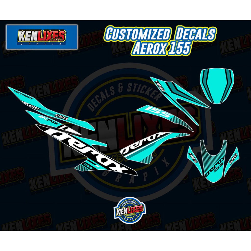 Yamaha AEROX Decals (can be customized) | Shopee Philippines