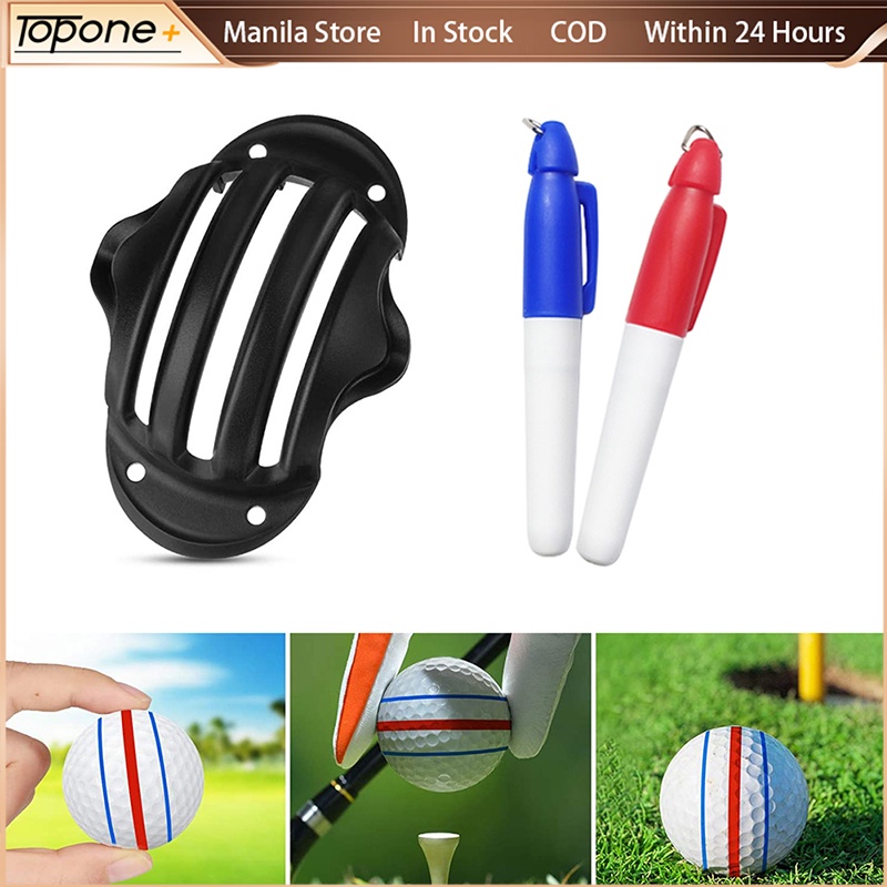 Golf Ball Marker Triple Track Line Marker Golf Line Drawing Template ...