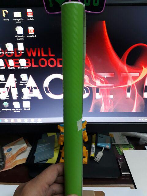 3D 127cmx30cm Glossy Carbon Fiber Wrap Vinyl Decal Sticker | Shopee ...