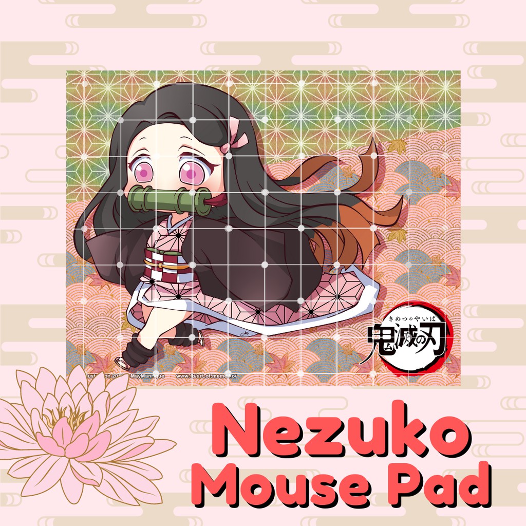 Nezuko Kimetsu No Yaiba / Demon Slayer Mouse Pad Personalized | Shopee ...