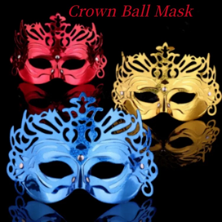 Masquerade Cosplay Crown Princess Eye Mask Halloween Dance Carnival ...