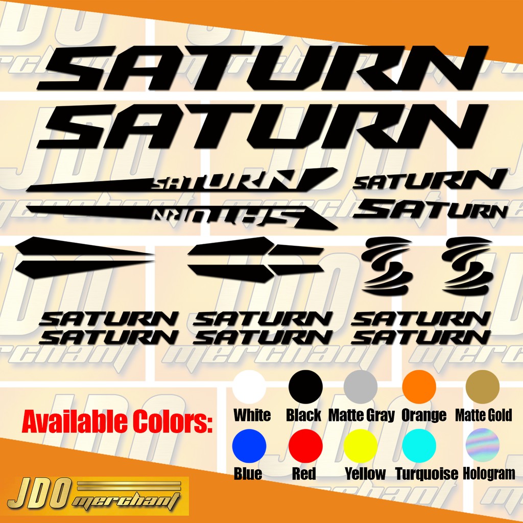Saturn bike Stickers Saturn sticker Decals | Shopee Philippines