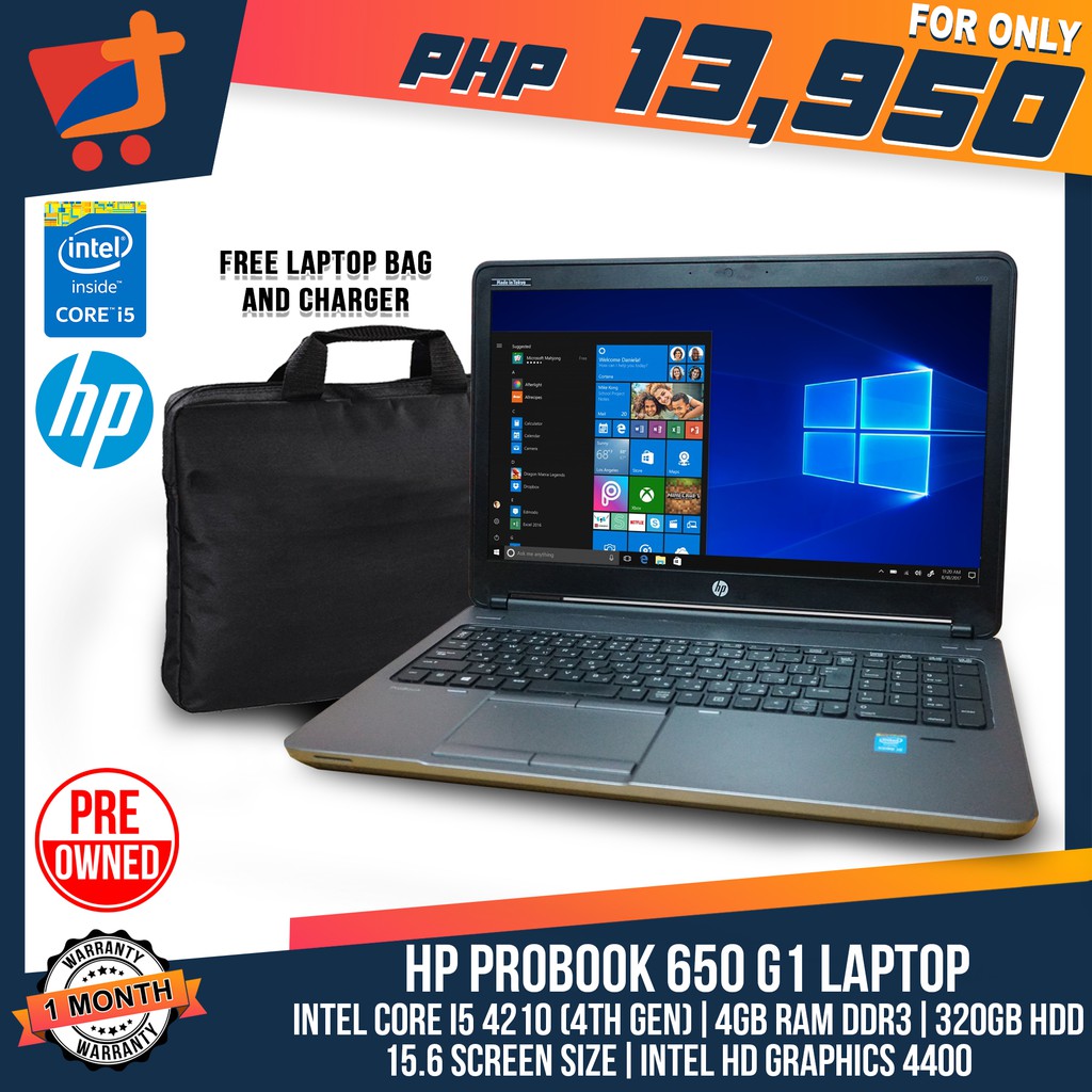 HP Probook 650 G1 Intel Core i5 4thGen Notebook Laptop 15.6 USED LAPTOP ...