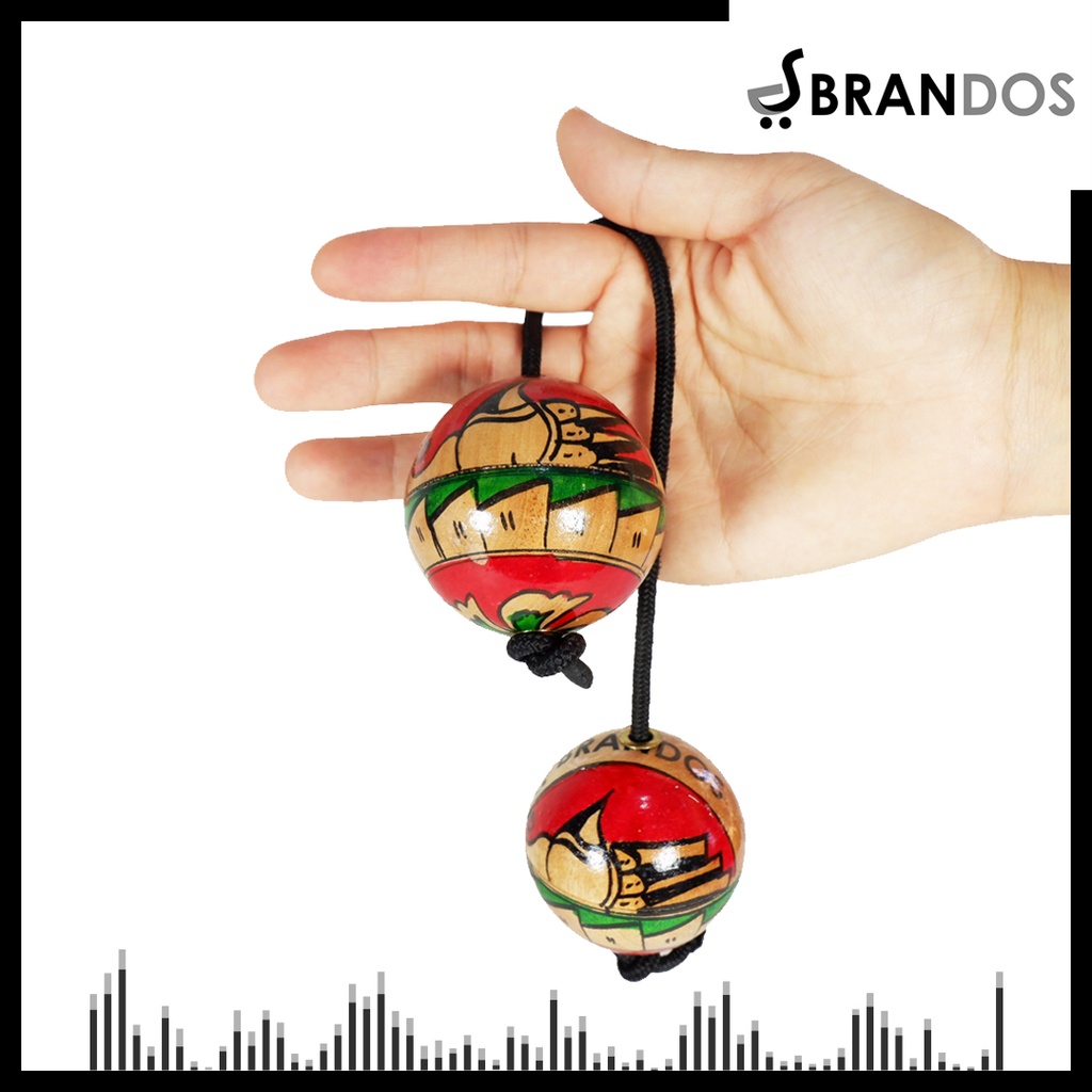 KAYU Maracas Patica Asalato Kosika Kashaka Shaker Wood BRANDOS MK-40 ...