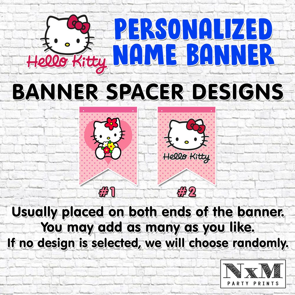 Hello Kitty Name Banner