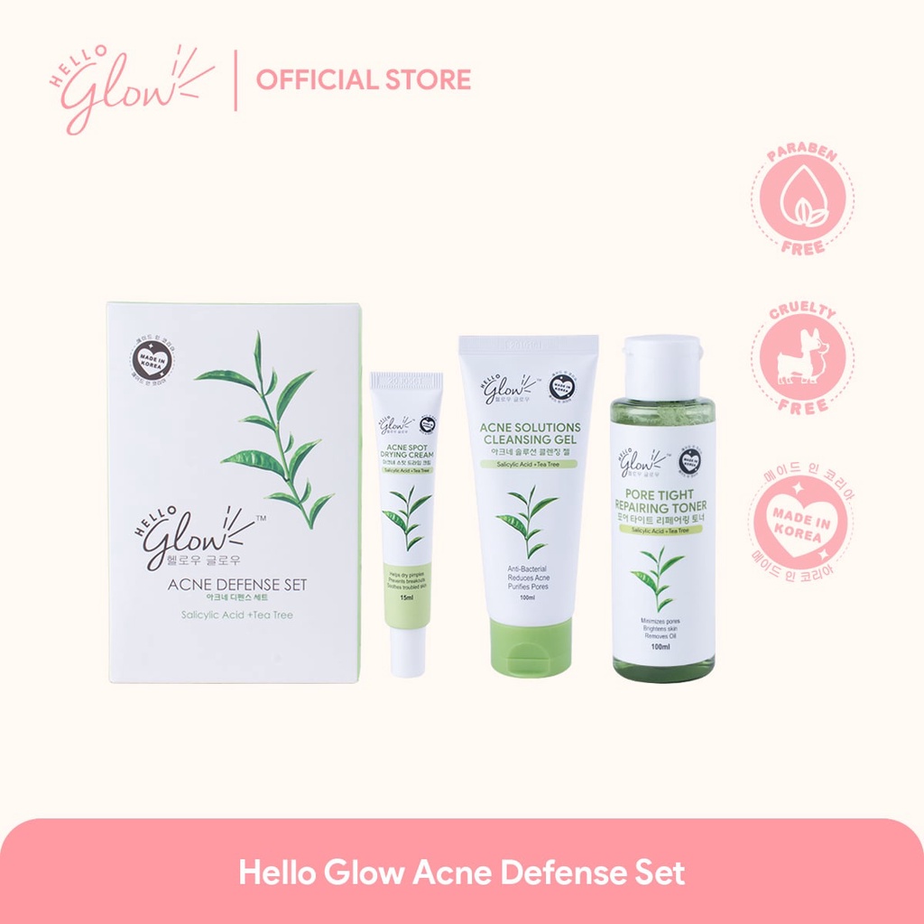 Hello Glow Acne Defense Set | Shopee Philippines