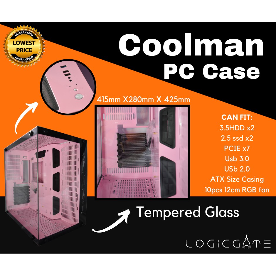 Coolman Robin 2 Tempered Glass Gaming Case | Shopee Philippines