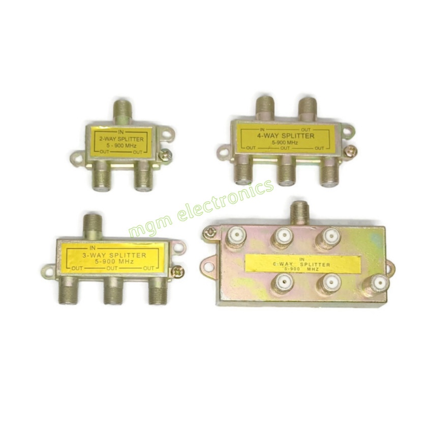 Cable Splitter Signal TV Antenna 2way / 3way /4 Way /6 Way RF Coaxial ...