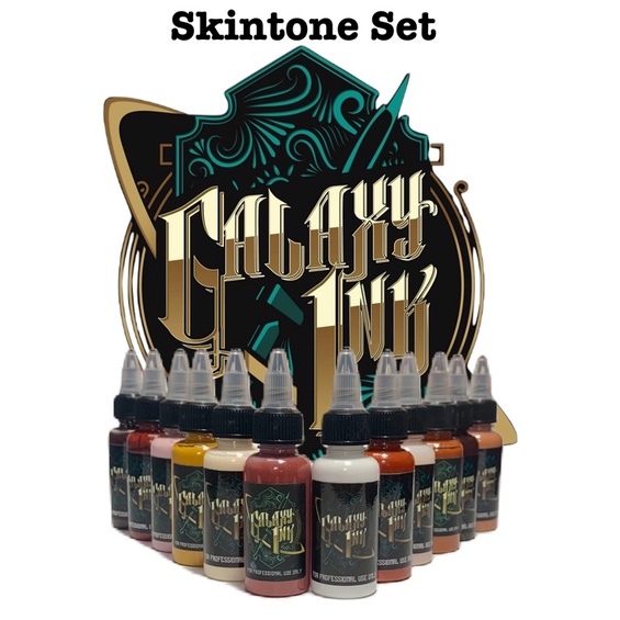 Galaxy Tattoo Ink Skintone Set 12 colors | Shopee Philippines