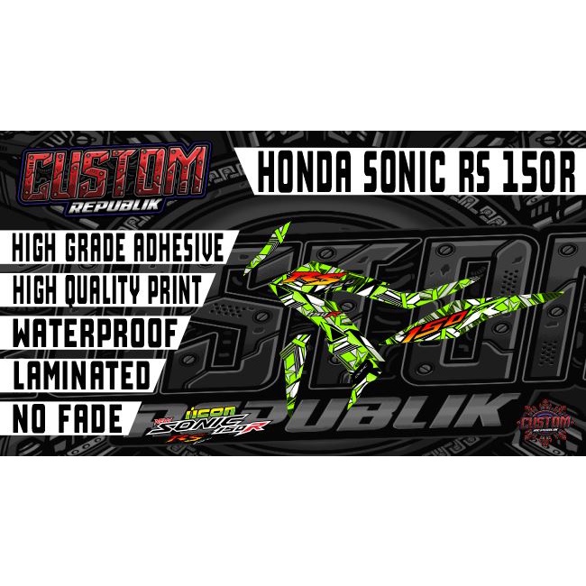 Honda Sonic RS 150R Stock Decals Set | Shopee Philippines