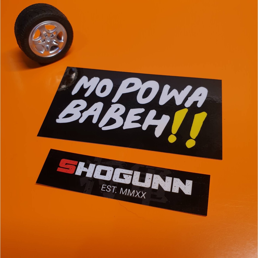 DONUT Media Mo Powa Babeh!! Laminated Vinyl Sticker | Shopee Philippines