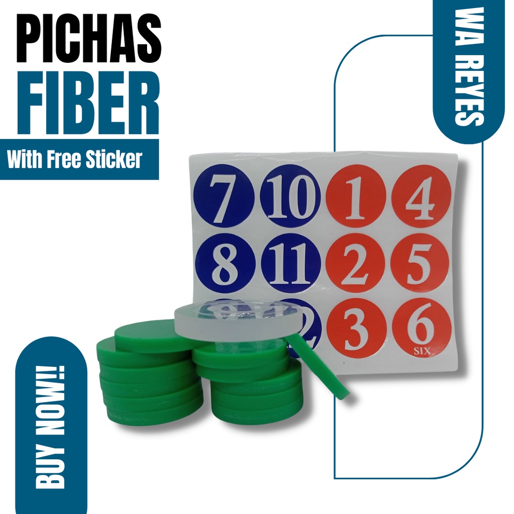 1 SET OF POOL FIBER PICHAS 6MM | PITCHAS WITH MOTHER BALL AND FREE ...