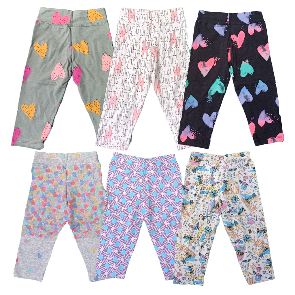 3PCS/SET Kids Printed Cotton Leggings M/L/XL/2XL | Shopee Philippines