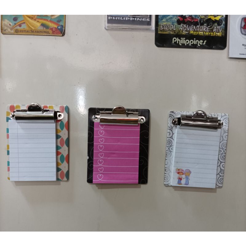 Mini Clip board with lined paper notepad Small clip board Random design ...