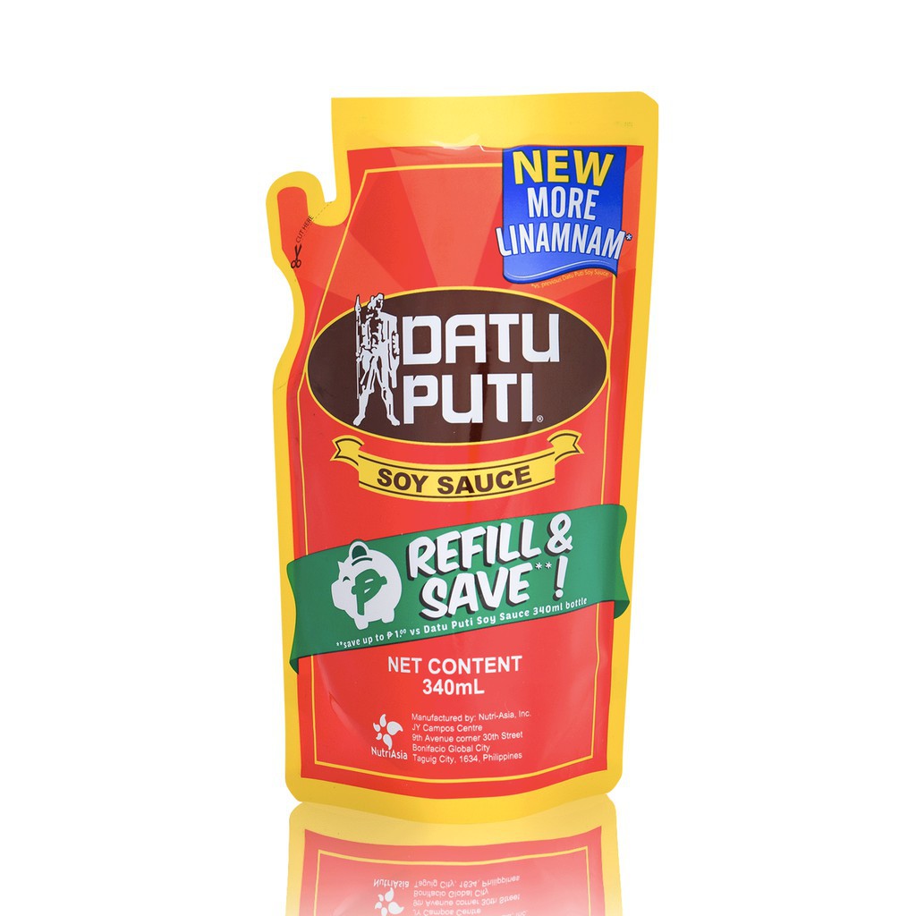 Datu Puti Soy Sauce Refill Pack 340ml | Shopee Philippines