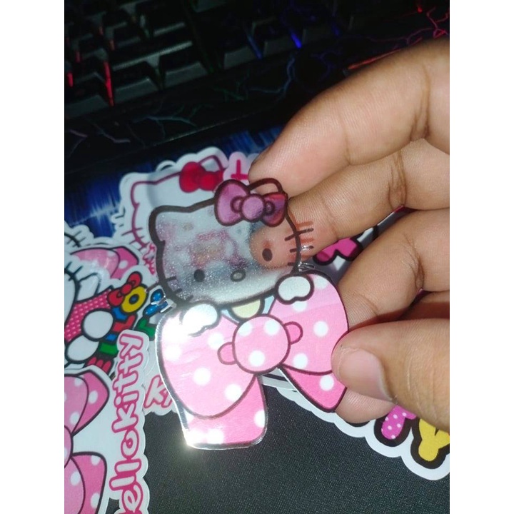 HELLO KITTY LAMINATED CLEAR STICKER | Shopee Philippines