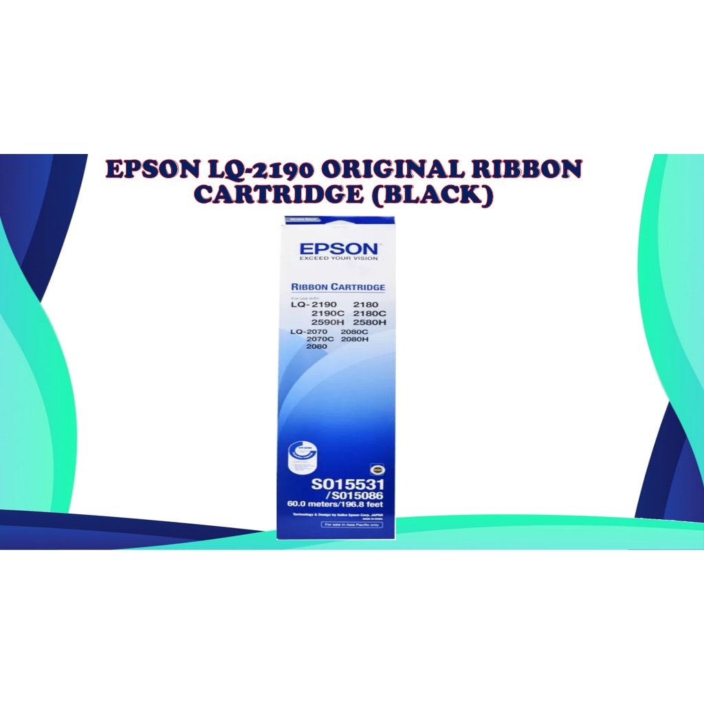 EPSON LQ-2190 ORIGINAL RIBBON CARTRIDGE (BLACK) | Shopee Philippines