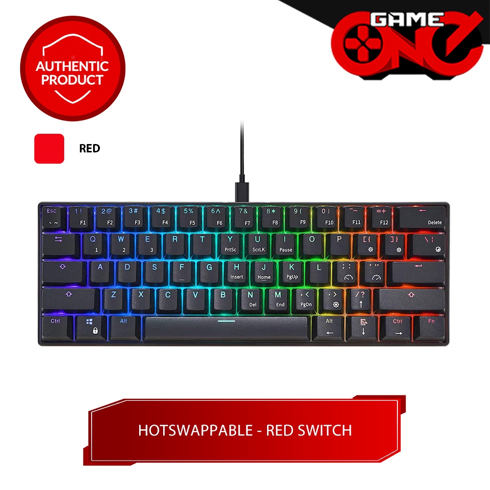 RK Royal Kludge RK61 Dual Mode RGB 60% Compact 61-Keys Mechanical ...