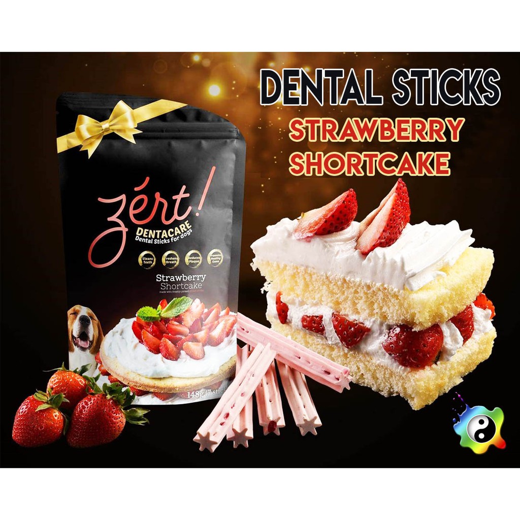 Zert Dentacare DENTAL STICKS (Strawberry Shortcake) | Shopee Philippines