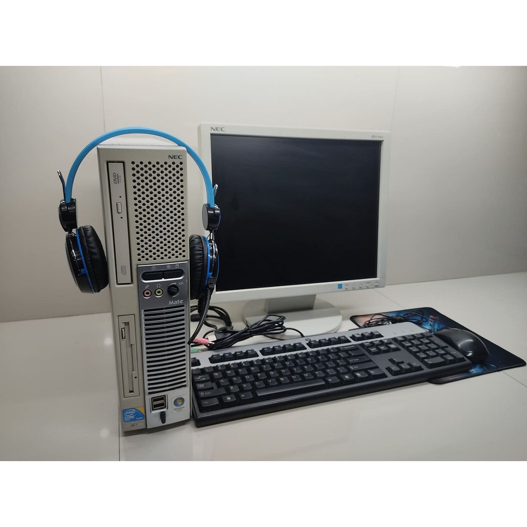 COMPUTER SET NEC CORE 2 DUO | 2GB RAM 160GB HDD | 17 INCHES SQUARE LCD ...