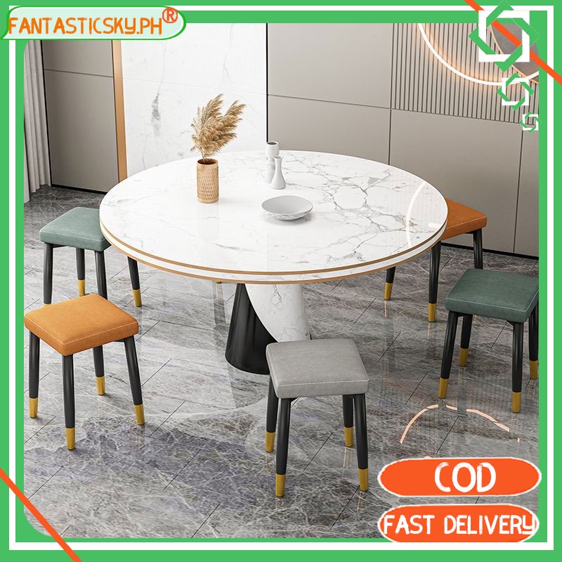 COD Nordic Chair Upuan Office chair with Plastic/Leather Dining Chair ...